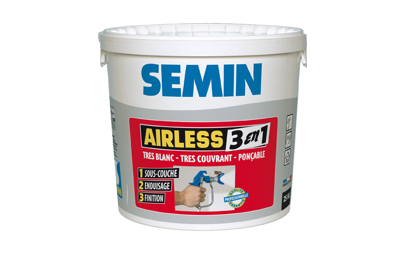AIRLESS 3 en 1 : sous-couche, enduisage, finition