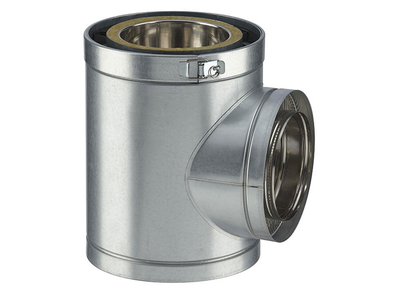 Efficience : Conduit triple paroi aavec arrivée d'air