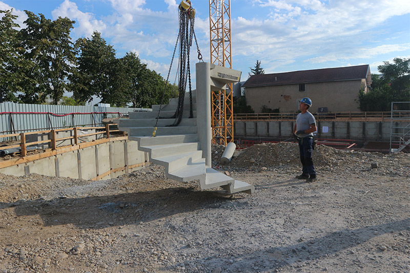 L’escalier hélicoïdal monobloc PBM en béton