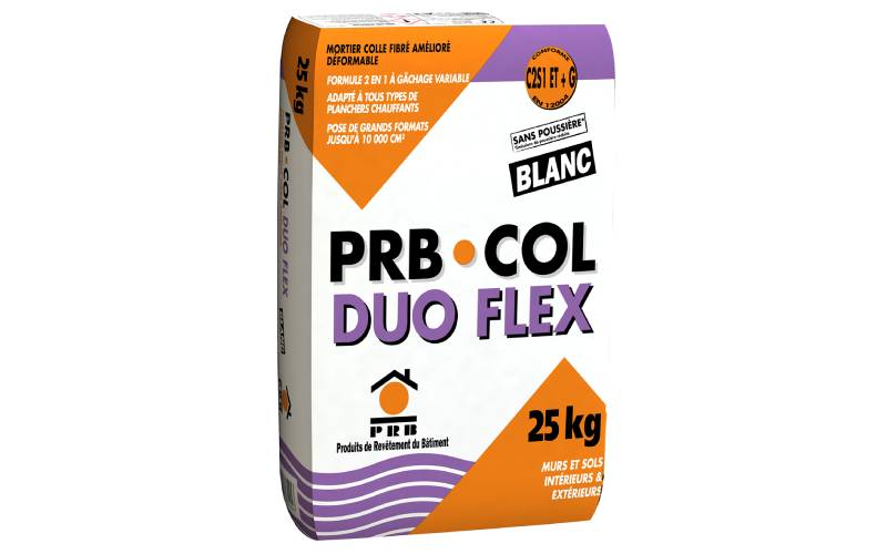 COL DUO FLEX : mortier colle fibré amélioré déformable