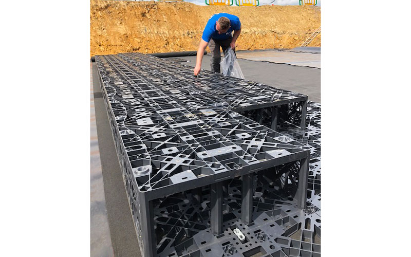 Modules d'infiltration et de rétention des eaux pluviales EcoBloc