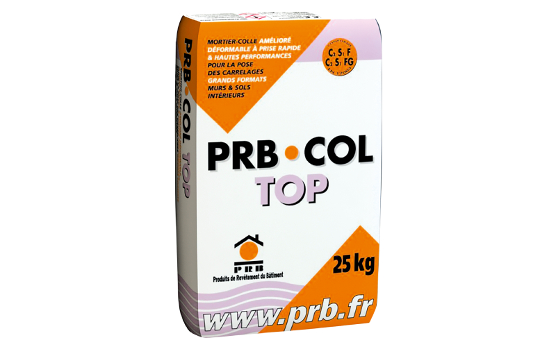 PRB COL TOP, mortier colle amélioré déformable à prise rapide