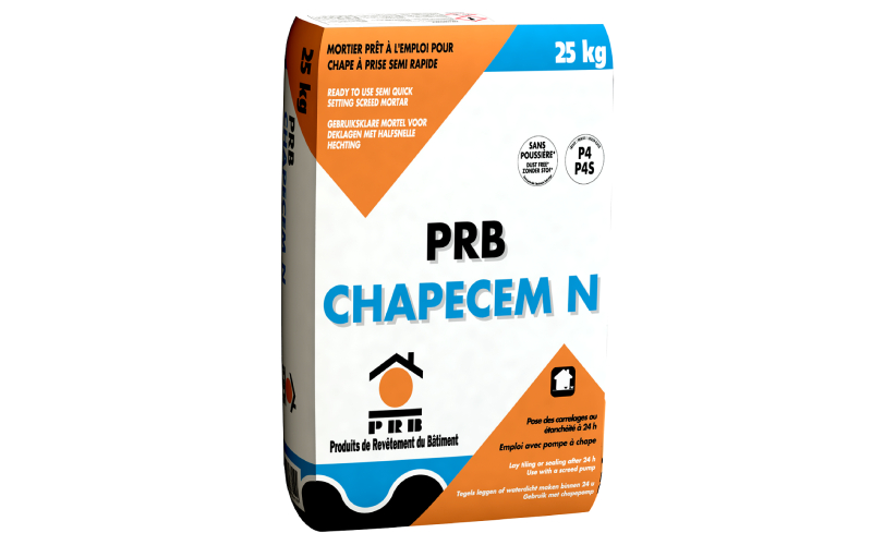 PRB CHAPECEM N : mortier prêt à l'emploi pour chape à prise semi rapide