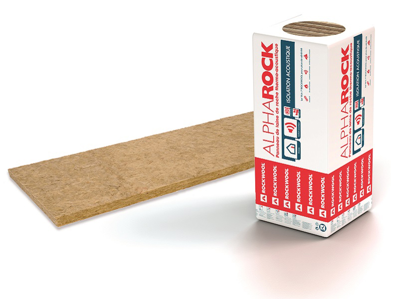 Alpharock : isolation des cloisons entre montants bois ou métalliques