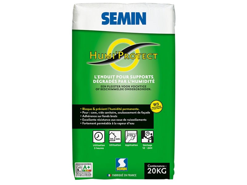 HUMI’PROTECT : Enduit en poudre à base de ciment