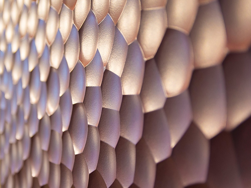 Parement de façade MOON (inspiration organique)