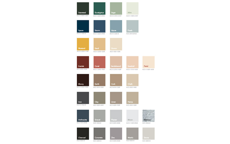 Rockfon Color-all : la nouvelle gamme des Couleurs du Bien-être