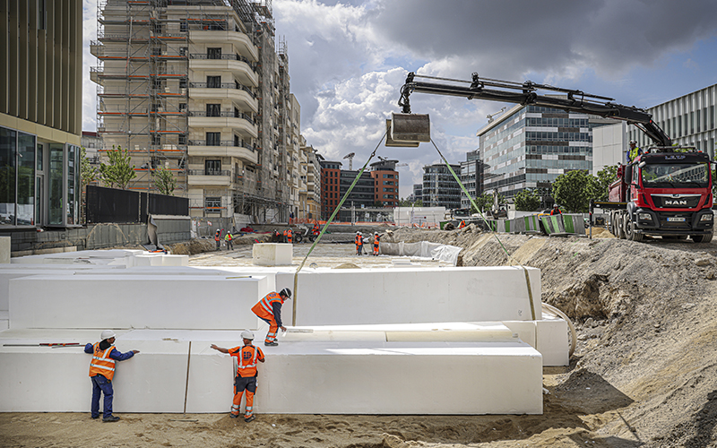 Remblai 90 : Bloc Stisol® en polystyrène expansé pour Travaux Publics ...
