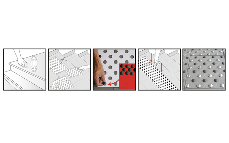 PLOT PODOTACTILE DINAPLOT AUTOADHESIF VHB