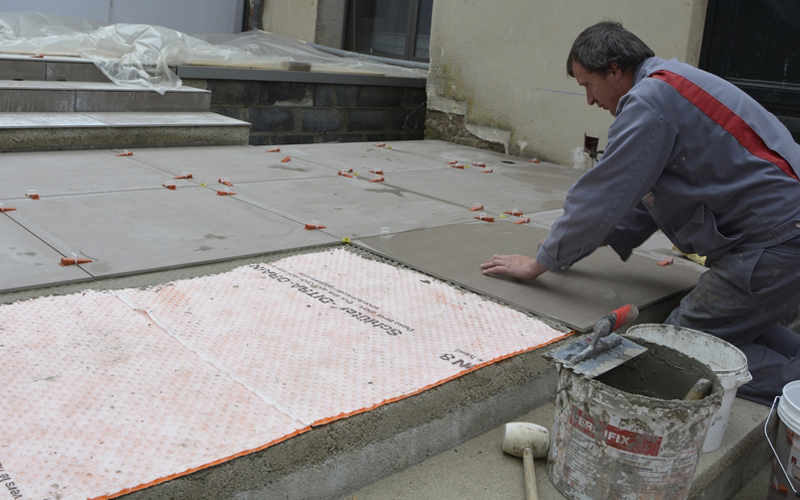 DITRA DRAIN : Protégez votre terrasse en toute saison