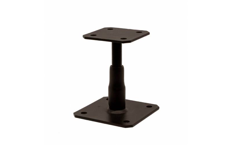 Pied de poteau réglable - Finition noire - APB100/150PB