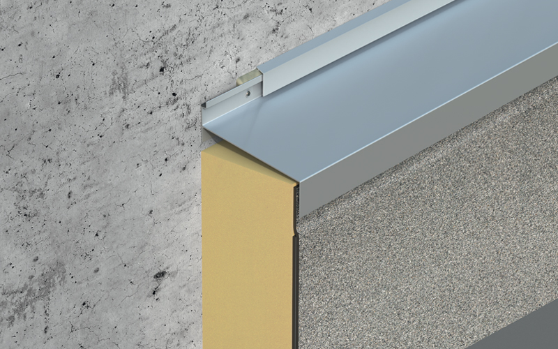 Solinet® Série 50 : Système de solin en aluminium pour relevés isolés