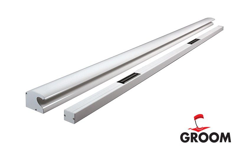 GRS 300 : Poignée bandeau ventouses avec contre plaque ajustable