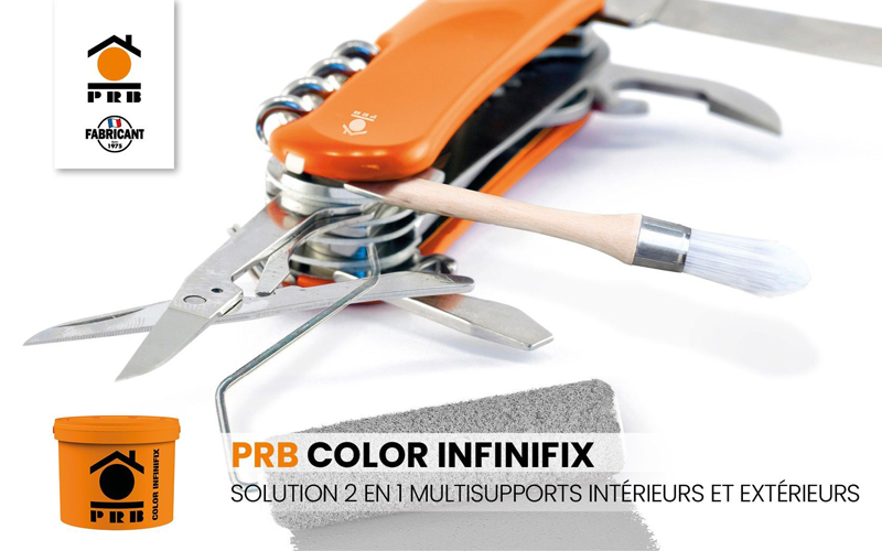 PRB COLOR INFINIFIX : peinture 2 en 1 multisupports intérieurs et ...