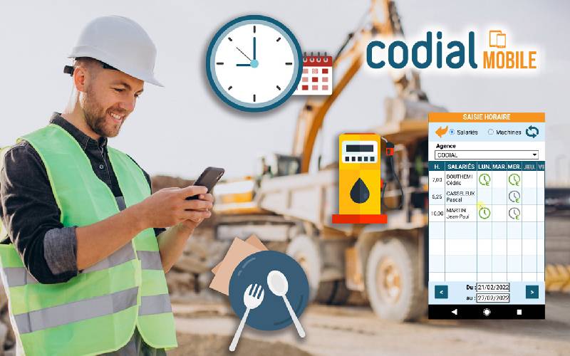 Appli. mobile saisie horaire : saisissez vos heures et vos frais directement